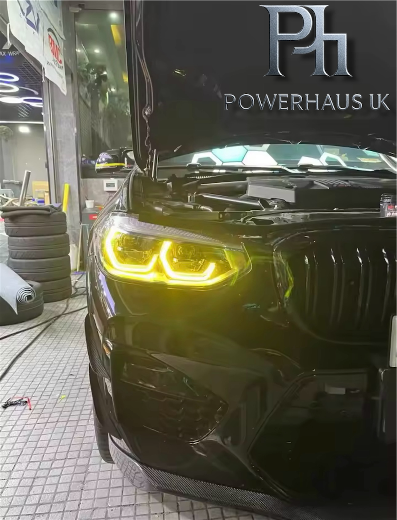 BMW X3 / X4 / X3M / X4M (2018–2021) Iconic Yellow DRL Upgrade ...