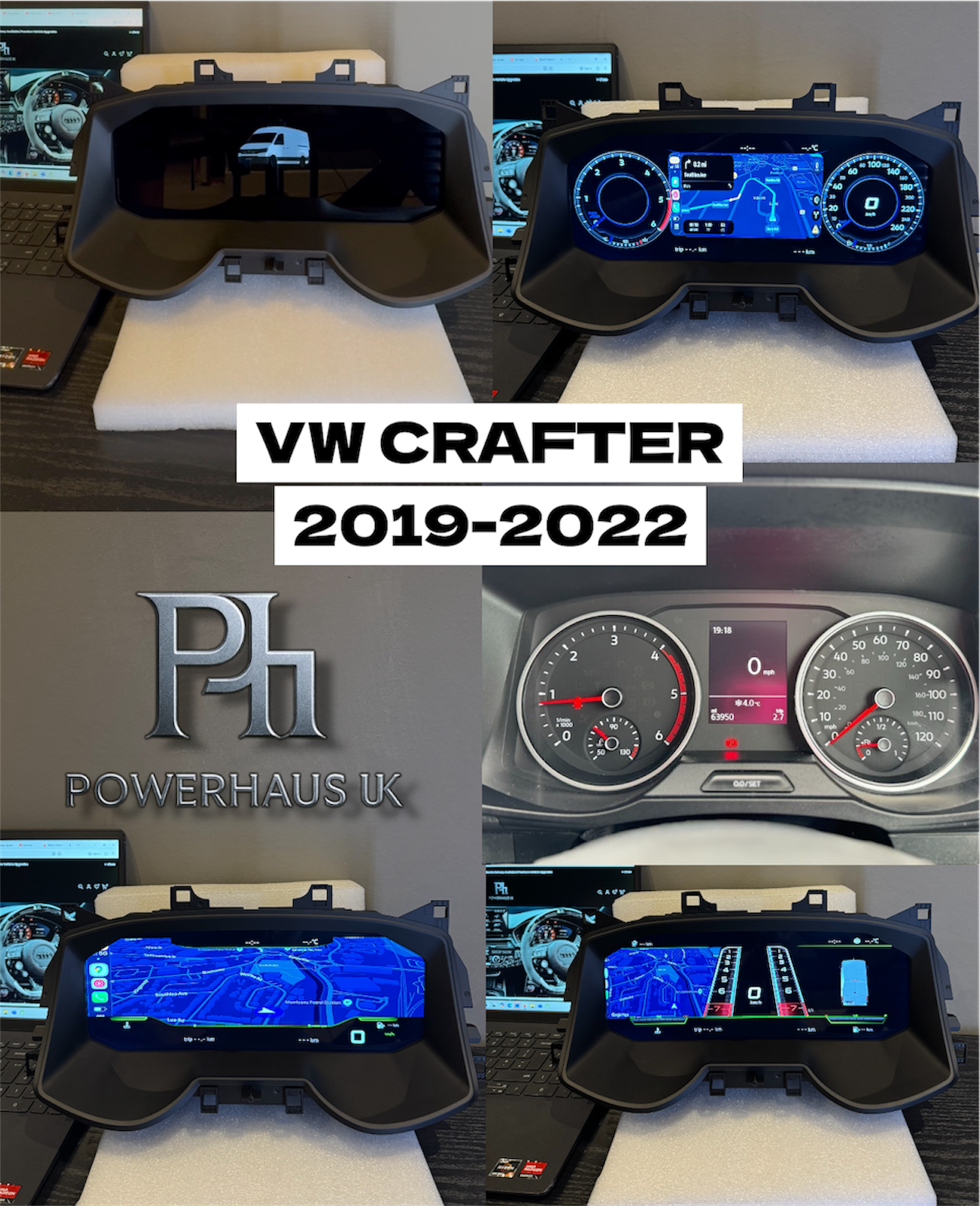 VW CRAFTER (2019–2022) 12.3” Digital Virtual Cockpit – PowerHaus UK