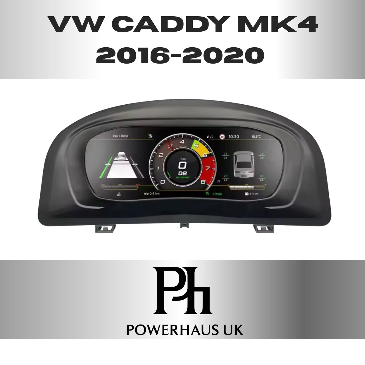 VW Caddy MK4 (2016-2020) Digital Cluster Virtual Cockpit – PowerHaus UK