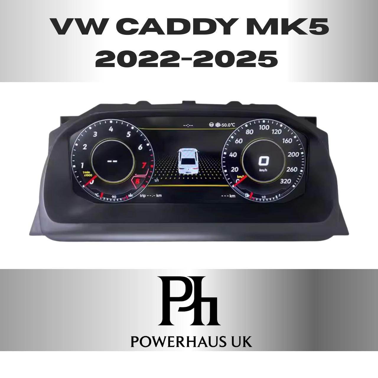 VW Caddy MK5 (2021-2025) Digital Cluster Virtual Cockpit – PowerHaus UK